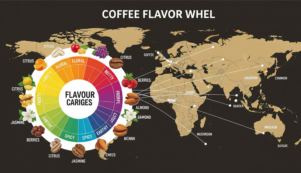 How Flavor Wheels Unlock Single-Origin Coffee Notes - CafeOva